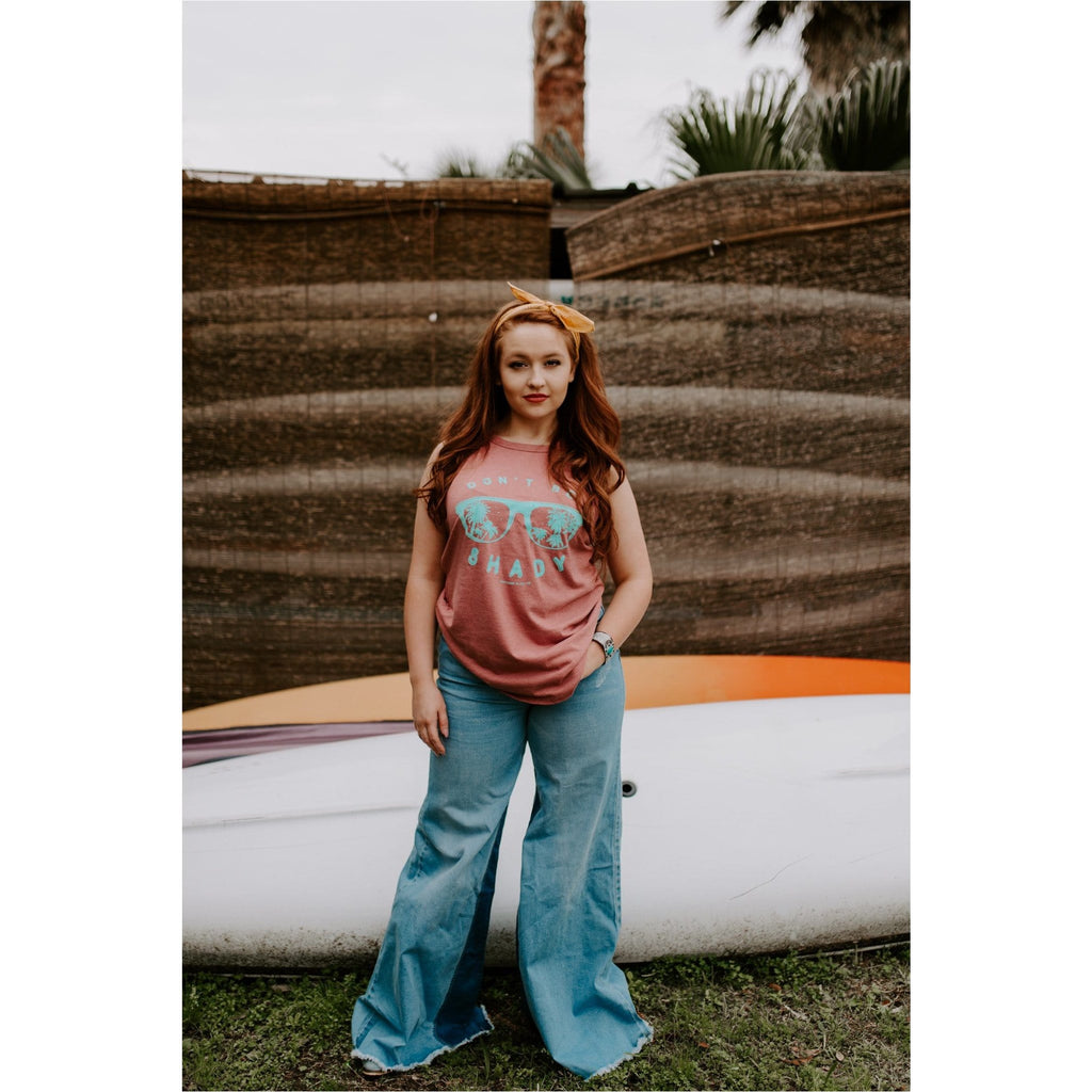 Don’t be Shady Rose Solid Tank – Southern Bliss Company